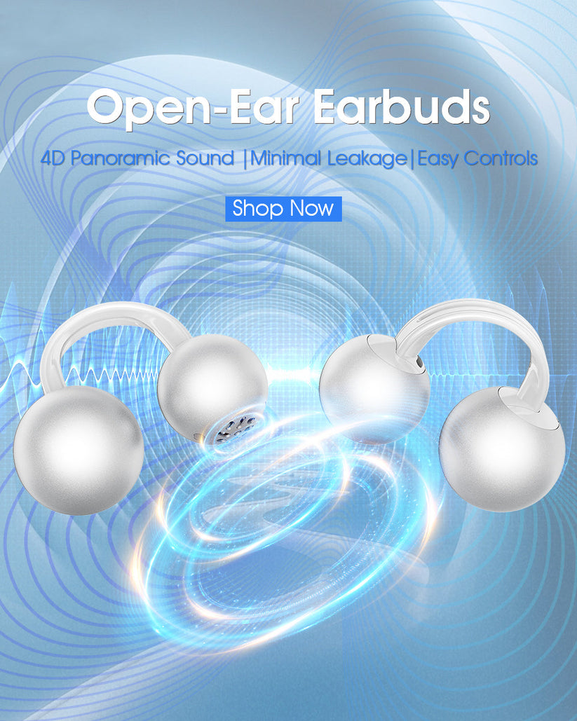 Open-Ear Wireless Pearl Sweatproof Earbuds | Mojawa StarClip