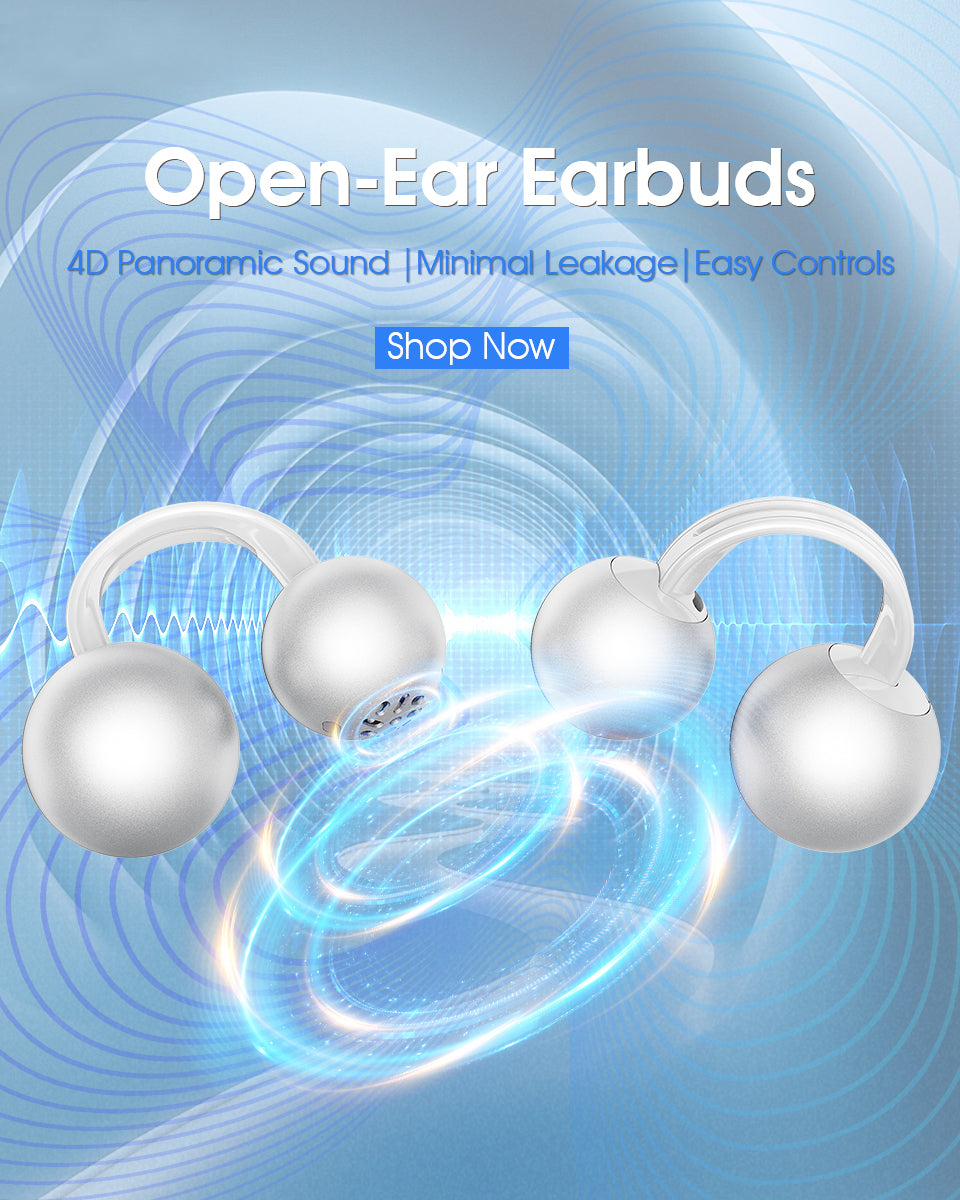 Open-Ear Wireless Pearl Sweatproof Earbuds | Mojawa StarClip